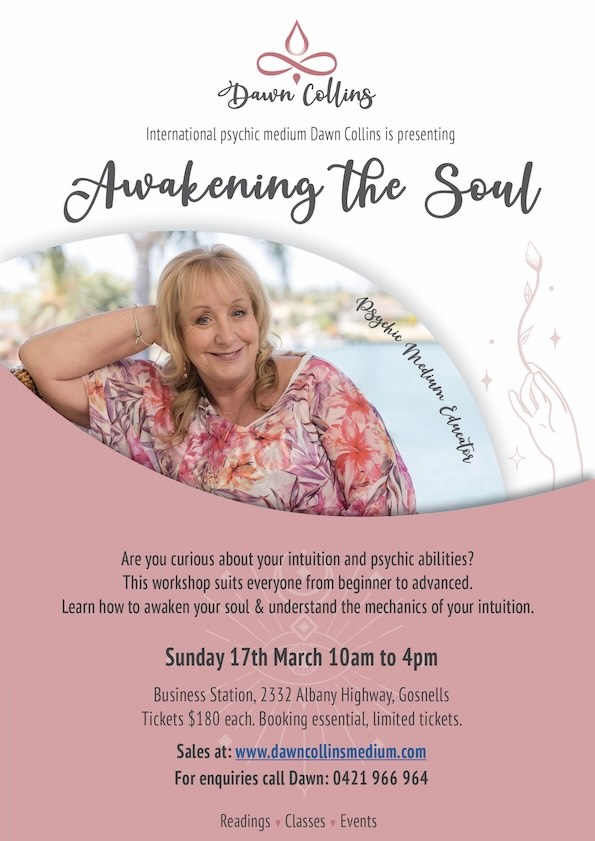 Dawn Collins Medium | Spiritual Workshops & Classes Perth