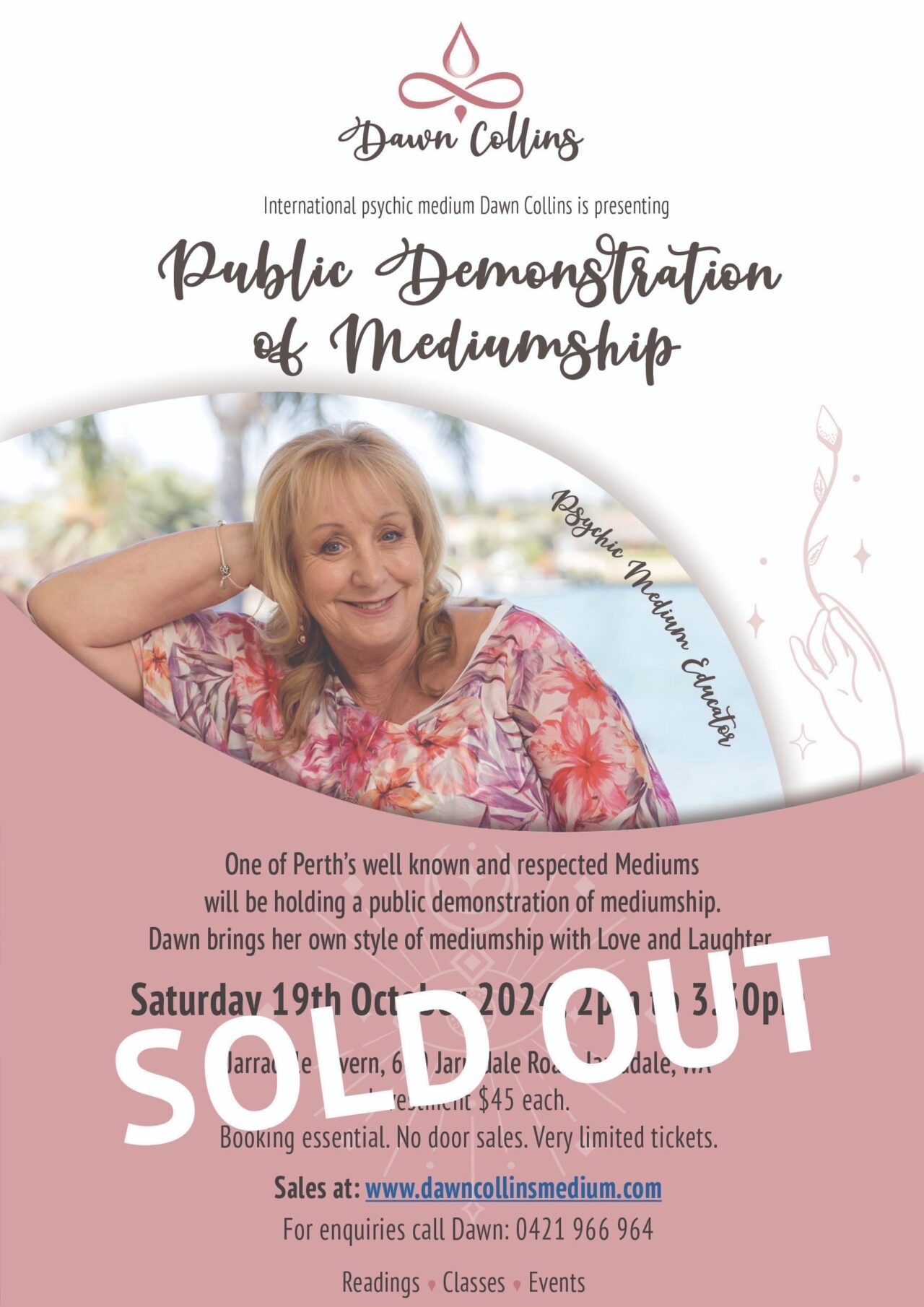 Bookings | Dawn Collins Medium